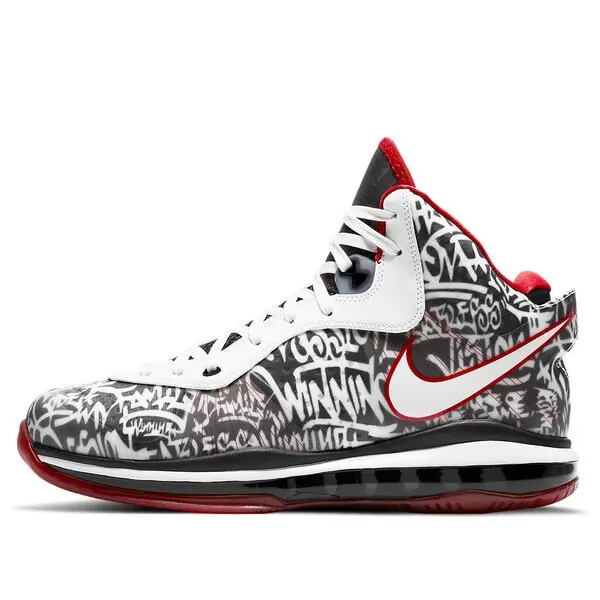 Nike Lebron "graffiti" High Top Sneakers - Black