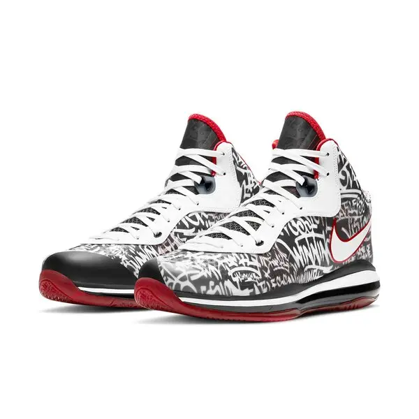 Nike Lebron "graffiti" High Top Sneakers - Black
