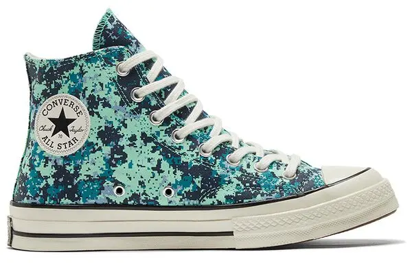 CONVERSE Chuck 70 High Top "digi Camo Green Glow - Green/blue