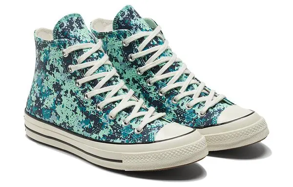 CONVERSE Chuck 70 High Top "digi Camo Green Glow - Green/blue