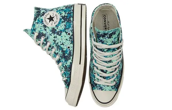 CONVERSE Chuck 70 High Top "digi Camo Green Glow - Green/blue