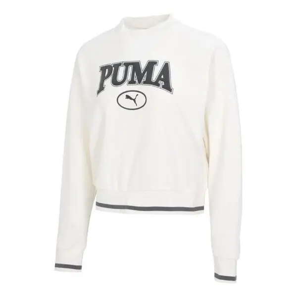 PUMA Logo Sweatshirt - White/black