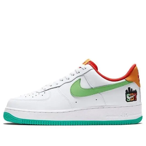 Nike Force 1 Low Shibuya White Sneakers - White/green