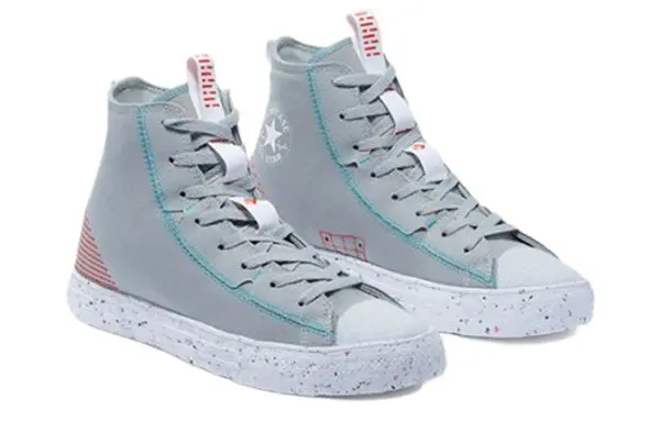 CONVERSE Chuck Taylor All Star Crater High Top Sneakers - Gray/white/red