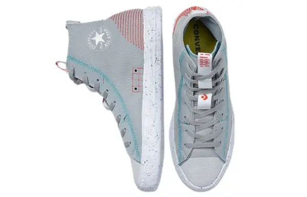 CONVERSE Chuck Taylor All Star Crater High Top Sneakers - Gray/white/red