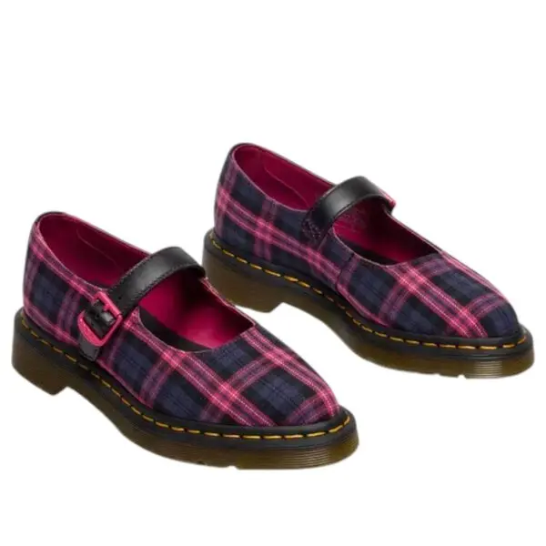 Dr. Martens Elphie Mj Tartan Mary Jane Shoes