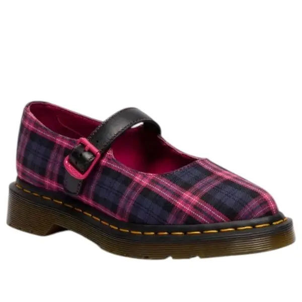 Dr. Martens Elphie Mj Tartan Mary Jane Shoes
