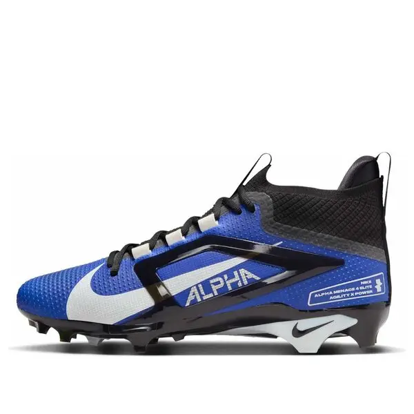 Nike Alpha Menace 4 Elite Football Cleats - Blue/black