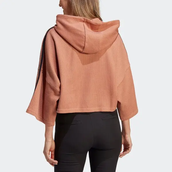 Adidas Adicolor Cropped Hoodie - Pink/black