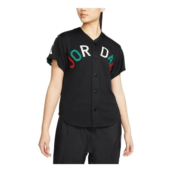 JORDAN X Nina Chanel Abney Graphic Top - Black