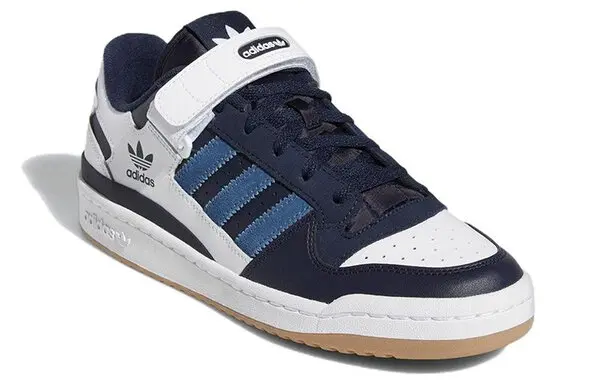 Adidas Originals Forum Low Top Sneakers - White/gray/blue