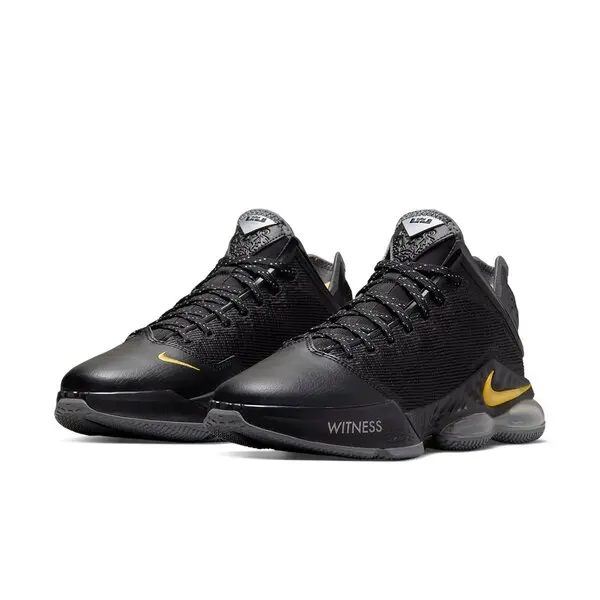 Nike Lebron 19 Low "witness" Sneakers - Black/yellow
