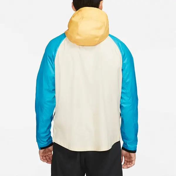 Nike Windrunner Contrast Windproof Casual Hooded Jacket For