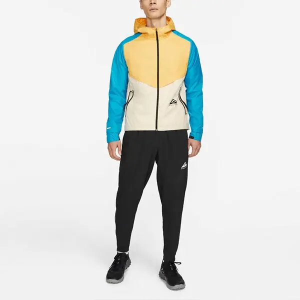 Nike Windrunner Contrast Windproof Casual Hooded Jacket For