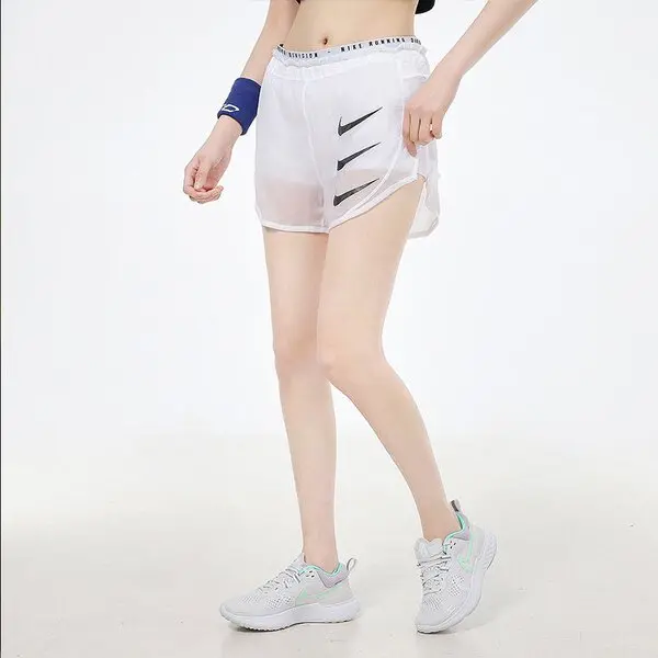 Nike Division Tempo Luxe 2-in-1 Sports Shorts - White