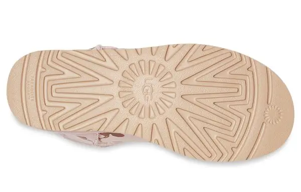 UGG Classic Mini Floral Foil Boots - Pinkred