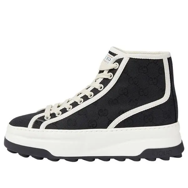 Gucci Gg Blooms High-top Sneakers - Black