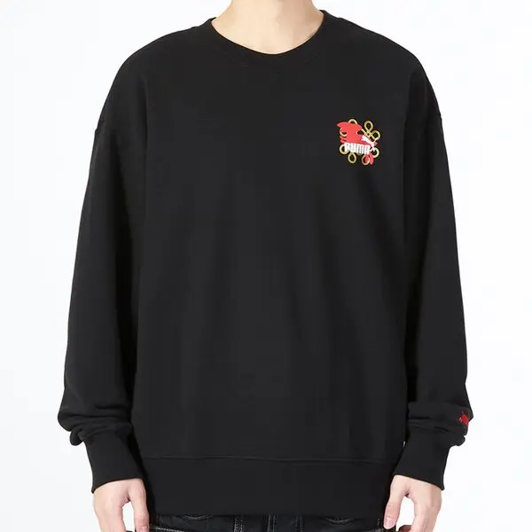 PUMA Essentials Graphic Crew Neck Pullover