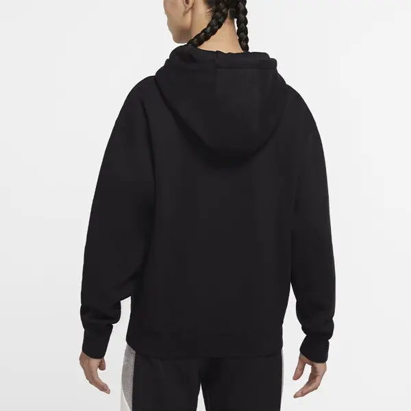 Nike Logo Embroidered Solid Color Fleece Lined Black