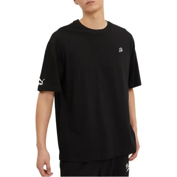 PUMA Logo T-shirt 'black