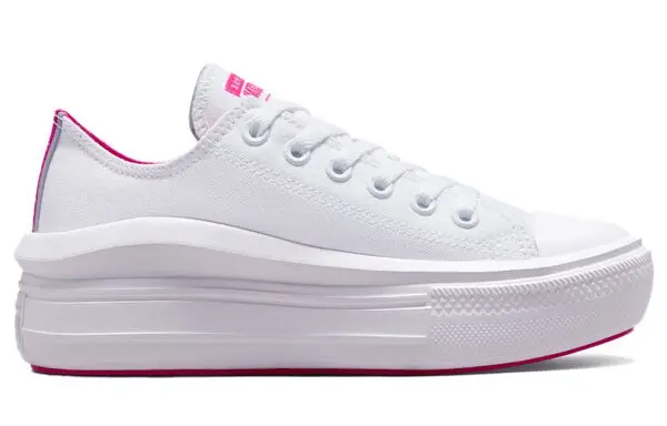CONVERSE Chuck Taylor All Star Move Low Top Sneakers - White/pink
