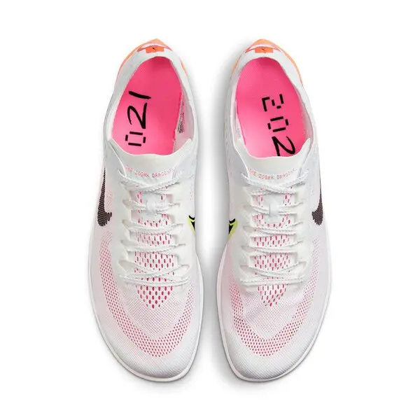 Nike Zoomx Dragonfly "rawdacious" Athletic Spikes - White/grey/orange