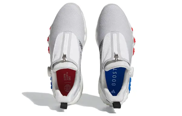 Adidas Codechaos 22 Boa Spikeless Performance Golf Shoes - White/blue/red
