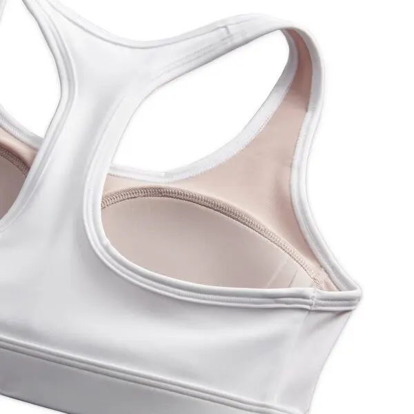 Nike Swoosh Medium Support Sports Bra 'white - White/black