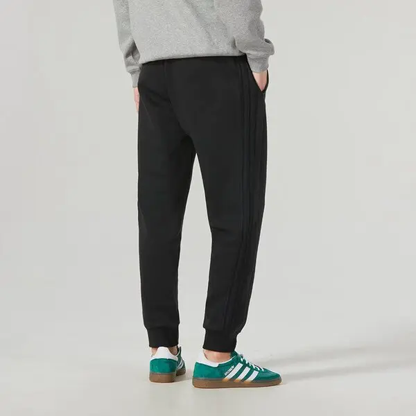 Adidas Essentials Fleece 3-stripes Tapered Cuff Pants Asia Sizing