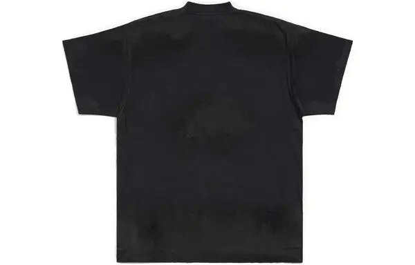 Balenciaga Oversized Skater T-shirt - Black Faded