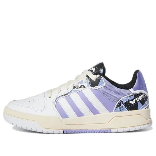 Adidas Entrap Skate Sneakers - White/purple