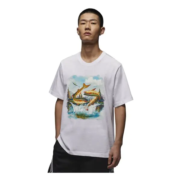 Nike As J Ss Crew Ld T-shirt Asia Sizing - White