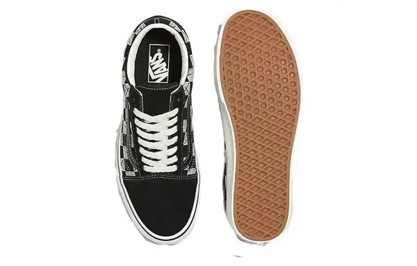 VANS Old Skool Blur Check Lace-up Sneakers