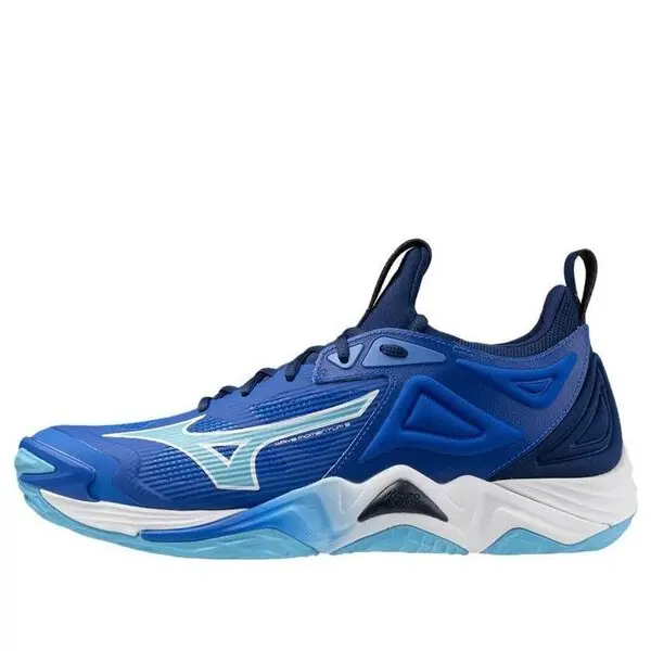Mizuno Wave Momentum 3 Athletic Sneakers - Blue/white
