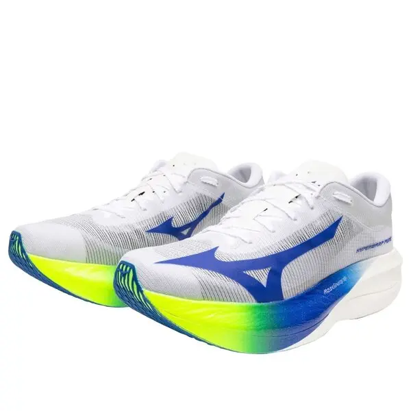 Mizuno Hyperwarp Pure Sneakers - White/blue/yellow
