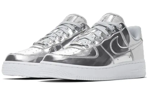 Nike Force 1 Sp Liquid Metal Chrome Sneakers