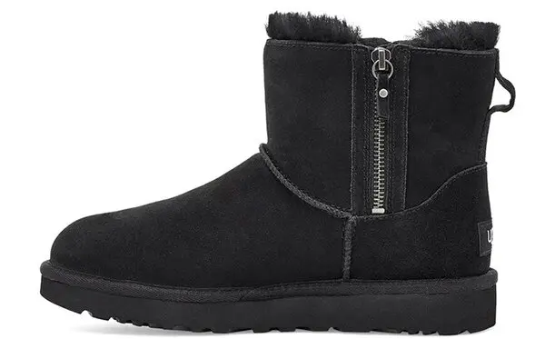 UGG Classic Mini Double Zip Boot - Black