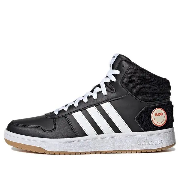 Adidas Hoops 2.0 Mid Top Sneakers - Black/white
