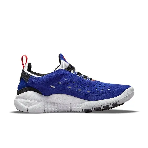 Nike Free Run Trail "concord Taxi" Sneakers - Blue/red/black