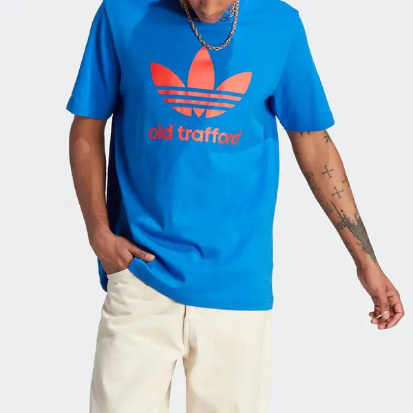 Adidas Originals Manchester United Og Trefoil T-shirt - Blue