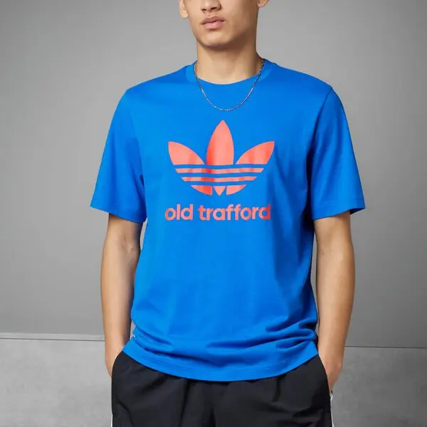 Adidas Originals Manchester United Og Trefoil T-shirt - Blue