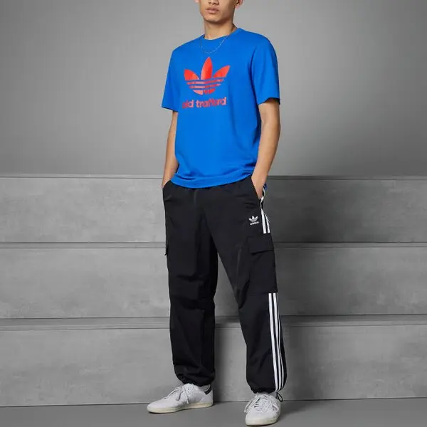 Adidas Originals Manchester United Og Trefoil T-shirt - Blue