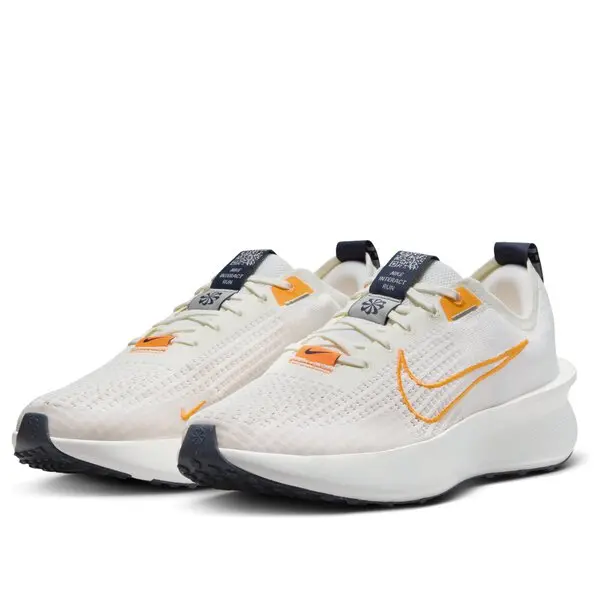 Nike Interact Run Sneakers - Summit White/orange/grey