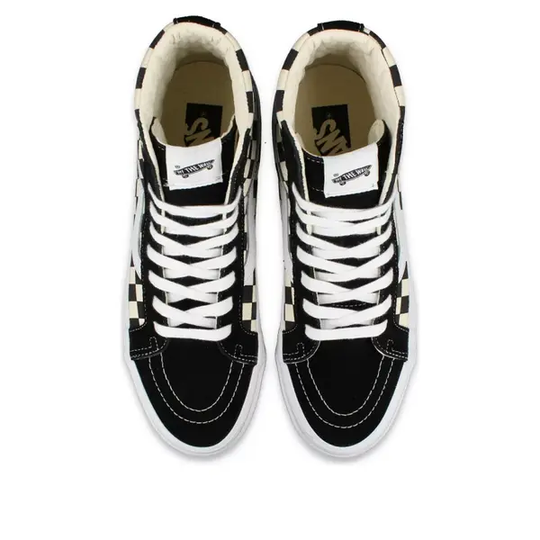 VANS Sk8-hi Reissue 38 Checked Canvas And Suede High-top Sneakers
