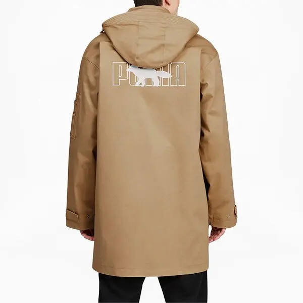PUMA X Maison Kitsune Military Jacket With Logo Pattern
