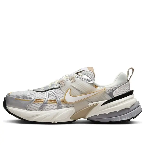Nike V2k Run Sneakers - White/khaki/metallic Silver
