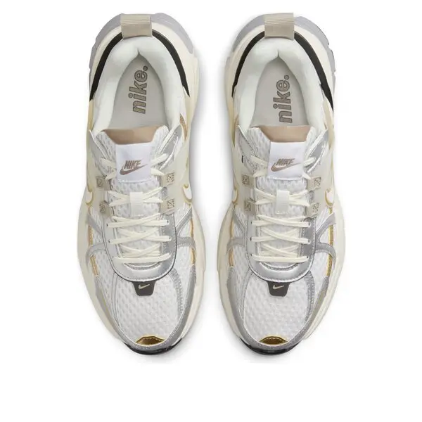Nike V2k Run Sneakers - White/khaki/metallic Silver