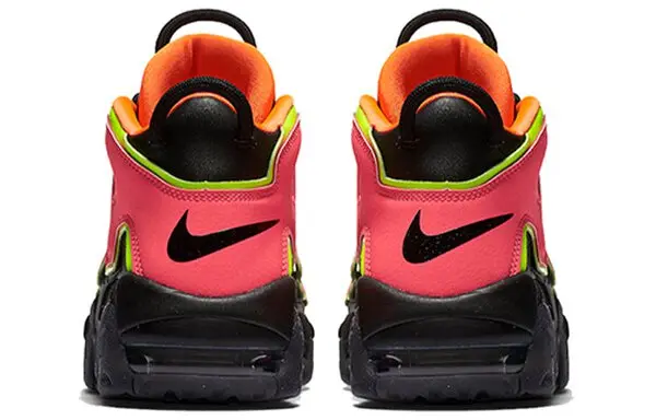 Nike More Uptempo High Top Sneakers - Black/pink