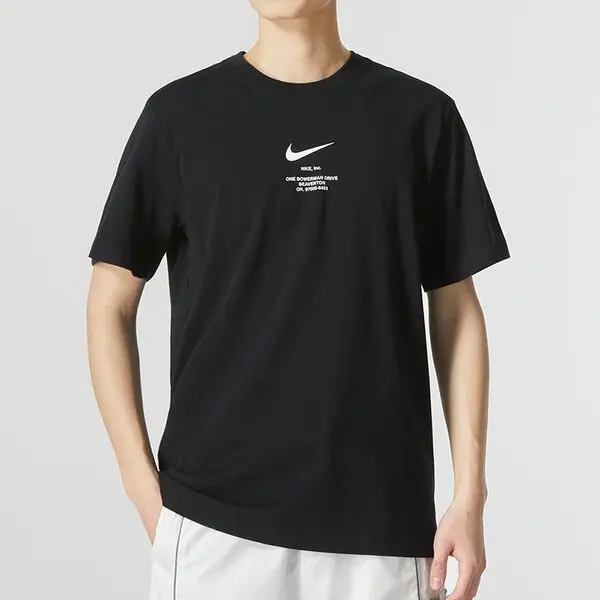 Nike Big Swoosh Cotton T-shirt - Black/multi-color