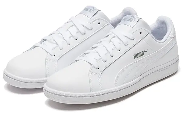 PUMA Smash Leather Low Top Sneakers - White